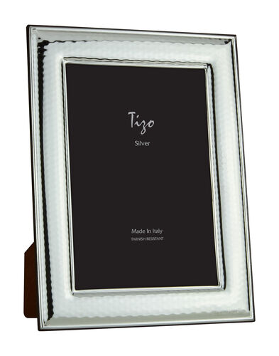 Narrow Hammered Italian Silverplate Frame – Tizo Designs