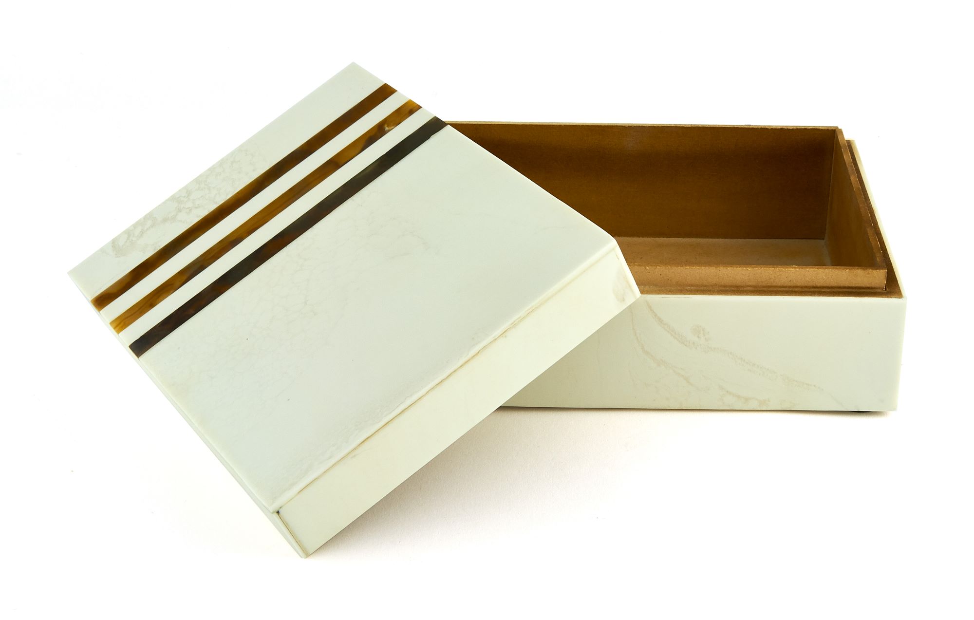 8x6x3 – Horn Stripe Box White Small – Tizo Designs