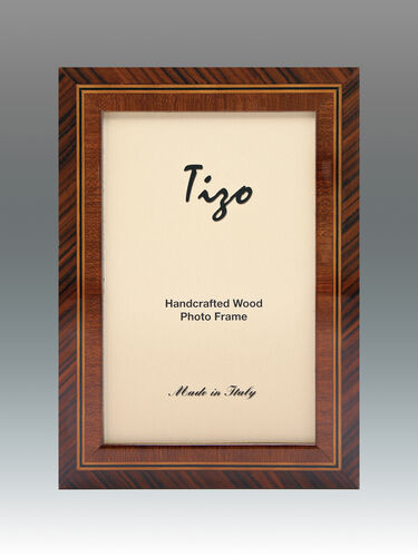 Crosshatch Inlaid Italian Wood Frame – Tizo Designs