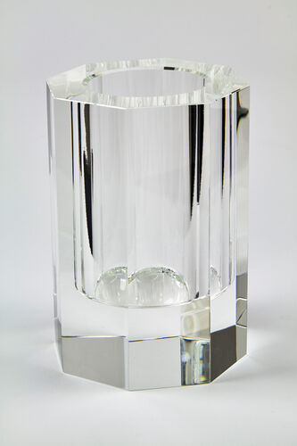 Large – Crystal Octagonal Vase – Tizo Designs