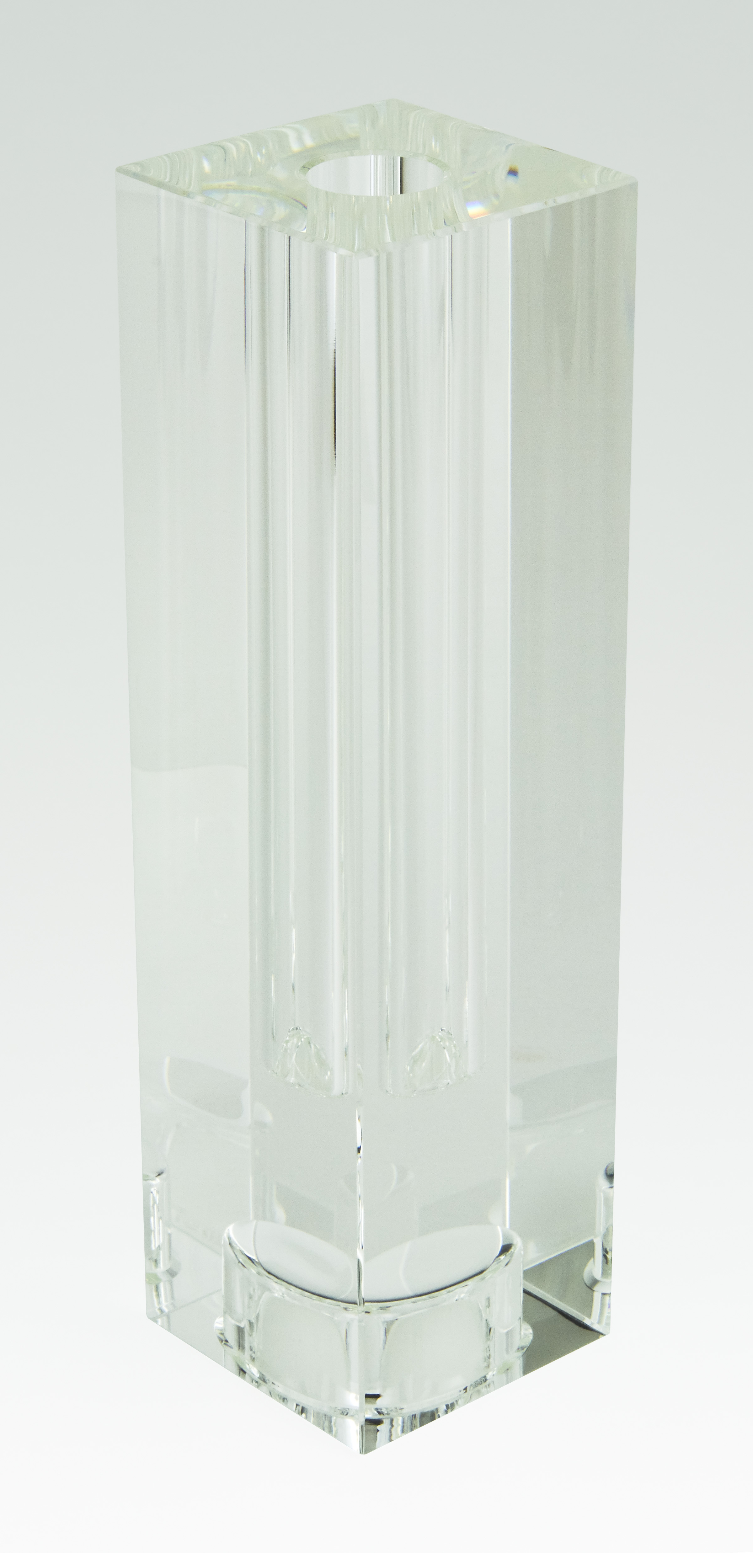 Crystal Glass Square Vase “Bubbles” – Tizo Designs