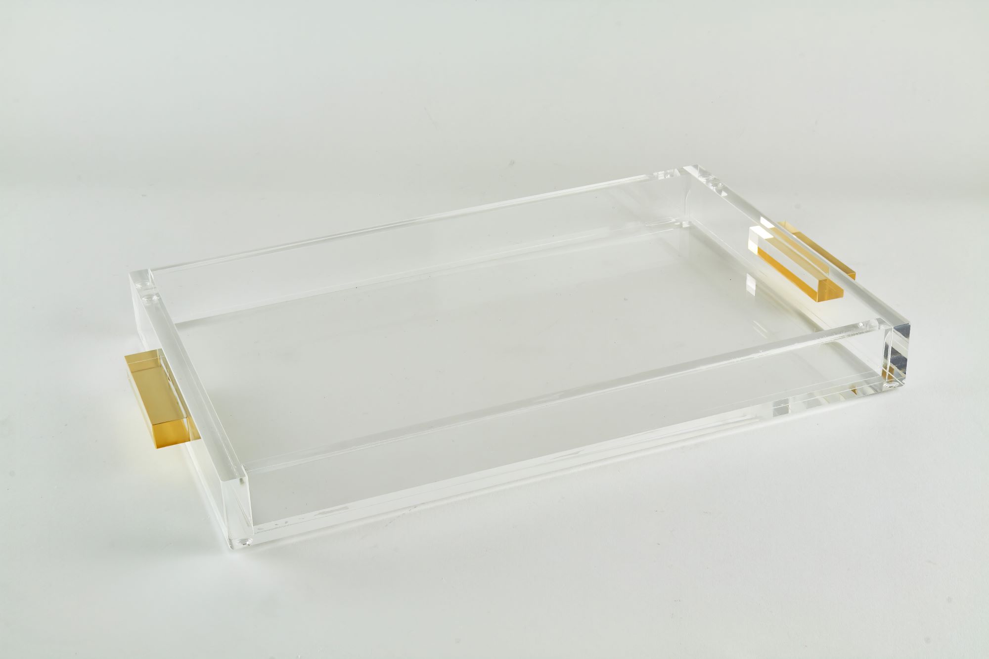 Acrylic Tray with Gold Handles 12×8 – Tizo Designs